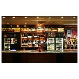 Fototapete papermoon "ENGLISH BAR-PUB BISTRO CAFE' RESTAURANT FLASCHEN BIER", bunt, B:3m L:2,23m, Vlies, Tapeten