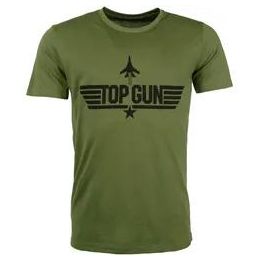 T-Shirt Top Gun "PP201011", Herren, Gr. 56XXL, gr&uuml;n (olive), Obermaterial: 100% Baumwolle, Shirts T-Shirt