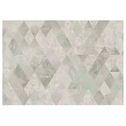 Vliestapete Komar "Digitaldruck Vlies - Harlekin Clay - Gr&ouml;&szlig;e 400 x 280 cm", bunt (grau, wei&szlig;, schwarz), B:400m L:280m, Vlies, Tapeten, Wohnzimmer, Schlafzimmer