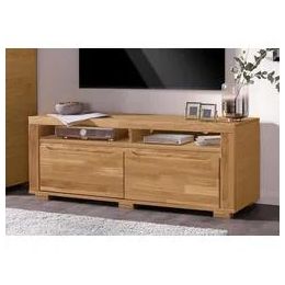Lowboard OTTO HOME "Denis", braun (eiche teilmassiv), B:140cm H:52cm T:40cm, Holz teilmassiv, Sideboards, Lowboard, Breite 140 cm