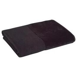 M&ouml;ve Duschtuch M&Ouml;VE "M&Ouml;VE Bamboo Luxe", schwarz, B:80cm L:150cm, Frottier, Obermaterial: 60% Baumwolle, 40% Viskose, Handt&uuml;cher, mit seidig gl&auml;nzenden Bord&uuml;ren