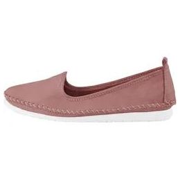 Slipper Andrea Conti, Damen, Gr. 41, rosa (ros&eacute;), Glattleder, Leder, Schuhe Slipper