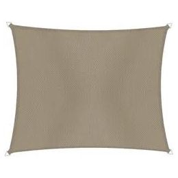 Sonnensegel Windhager "Cannes Rechteck", grau (taupe), B:200cm T:300cm, Polyester, Sonnensegel, 2x3m, taupe
