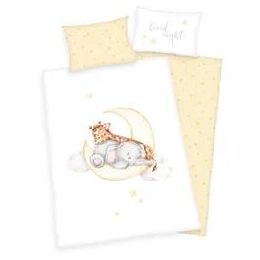 Babybettw&auml;sche Baby Best "Sleeping little Bear", bunt, B/L: 100cm x 135cm, 1 Stk., 1 Stk., Renforc&eacute;, B/L: 40cm x 60cm, 2 Stk., Renforc&eacute;, Obermaterial: 100% Baumwolle, Bettw&auml;sche, mit liebevollem Motiv