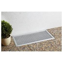 Lichtschachtabdeckung Hecht INTERNATIONAL "PROFI", silber (rahmen: silberfarben gewebe: transparent), B:150cm H:80cm, Insektenschutzgitter, Kellerschachtabdeckung, k&uuml;rzbar