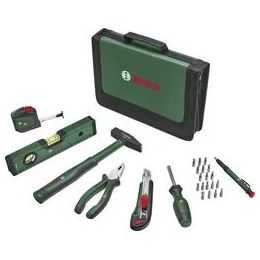 Werkzeugset Bosch HOME & GARDEN "Universal Werkzeug Set", gr&uuml;n, B:22cm H:5cm L:32,5cm, Werkzeugsets, 25-teilig
