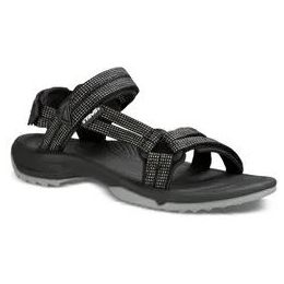 Sandale Teva "Terra Fi Lite", Damen, Gr. 40, schwarz (clbp, city, lights, schwarz, paste), Textil, Schuhe Sandale, mit Klettverschluss