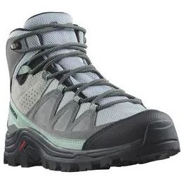 Wanderschuh Salomon "QUEST ROVE GORE-TEX W", Damen, Gr. 42, grau (grau, mint), Leder, Textil, Schuhe Wanderschuh, Wasserdicht