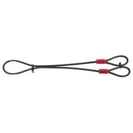 Schlossverl&auml;ngerung Abus "Cobra 5/75 black", rot (rot, schwarz), Seile, B/L: 10cm x 75cm, Stahl, B:10cm L:75cm