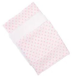 Spucktuch Liliput, Baby, rosa, Baumwolle, Schnuffelt&uuml;cher, mit Herz-Alloverdruck