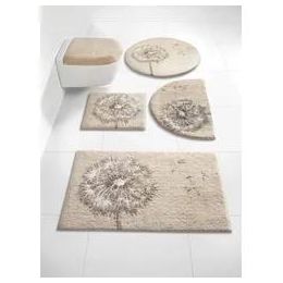 Badematte Grund Gr. 2, beige (natur), rechteckig (50cm x 90cm ), 1 Stk., Badematten, Badematte