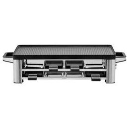 WMF Raclette "LONO, inkl. Parkebene f&uuml;r unbenutze Pf&auml;nnchen", silber (cromargan matt), B:58cm H:19,5cm T:29,5cm, Raclettes, Sp&uuml;lmaschinengeeignete Pfannen und Spatel, antihaftbeschichtete Platte