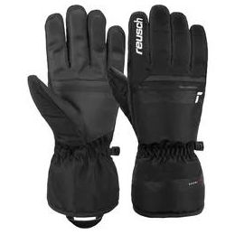 Skihandschuhe Reusch "Snow King", Damen, Gr. 7.5, schwarz-wei&szlig; (schwarz, wei&szlig;), 94% Polyester, 6% Polyurethan, mehrfarbig, Handschuhe, aus atmungsaktivem Material