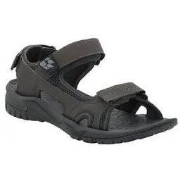 Sandale Jack Wolfskin "LAKEWOOD CRUISE SANDAL M", Herren, Gr. 42, grau (phantom), Synthetik, Schuhe Sandale, mit Klettverschluss