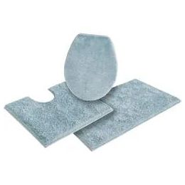 Badematte OTTO HOME "Jos, Badvorleger, Badezimmer Teppich" Gr. 11, blau, H:22mm, Polyester, Badematten, Badematte, Badematten in Pastell-Farben, Badteppich als 3 teiliges Set erh&auml;ltlich