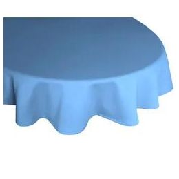 Tischdecke WIRTH "Umea" Gr. 1, blau (mittelblau), B:190cm L:130cm, Polyester, Tischdecken, Tischdecke