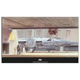 Bild Komar "Star Wars Classic RMQ Mos Eisley Hangar", bunt (farbe bild(er): bunt), B:70cm H:50cm, Holz, Papier, Bilder, Bild, Wandbild zur Dekoration im Kinderzimmer - ohne Rahmen