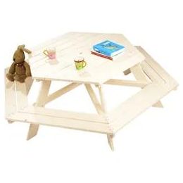 Kindersitzgruppe Pinolino "Nicki, 6-eckig", beige (natur), Sitzm&ouml;bel-Sets, Kinder, Massivholz, Made in Europe