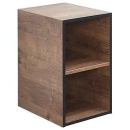 Unterschrank SAPHIR "Quickset 374 Badschrank mit 2 offenen F&auml;chern, Unterschrankregal", braun (eiche ribbeck quer nachbildung), B:30cm H:51cm T:42cm, Holzwerkstoff, Schr&auml;nke, Unterschrank, Badezimmer-Regal, Eiche Ribbeck quer Nachbildung, 30 cm breit
