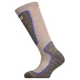 Socken UphillSport "VALTA JR", Damen, Gr. 34-36, grau (hellgrau), 60% Wolle, 20% Polyamid, 18% Polypropylen, 2% Elasthan, mehrfarbig, Socken Socken, mit 4-Lagen-Struktur