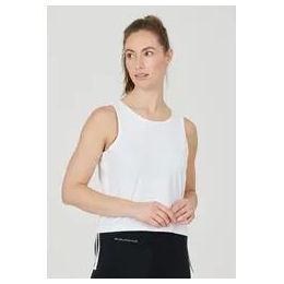 Tanktop Endurance "Irislie", Damen, Gr. 42, wei&szlig;, 90% Polyester, 10% Elasthan, unifarben, normal, Rundhals, Tops Tanktop, im stylischen Crop-Look