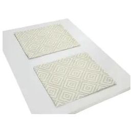 Platzset WIRTH "Telfort" Gr. 1, grau, B:40cm L:35cm, Obermaterial: 85% Polyester, 15% Baumwolle, Platzsets