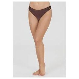 ENDURANCE ATHLECIA Bikini-Hose ATHLECIA "Valeny", Damen, Gr. 44, EURO-Gr&ouml;&szlig;en, gold (schwarz, goldfarben), 95% Nylon, 5% Elasthan, unifarben, Badehosen Bikini-Hose, mit Quick Dry-Technologie