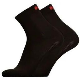 Socken UphillSport "FRONT 2er Pack", Damen, Gr. 35-38, schwarz, 65% Polypropylen, 32% Polyamid, 3% Elasthan, mehrfarbig, Socken Socken, mit gepolstertem Rist