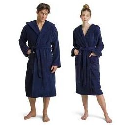 M&ouml;ve Unisex-Bademantel M&Ouml;VE "Superwuschel Kapuze, ideal f&uuml;r Sauna & Spa, Hotelbademantel" Gr. M, gr&uuml;n (deep sea), L:120cm, Walkfrottier, Hausm&auml;ntel, in Uni