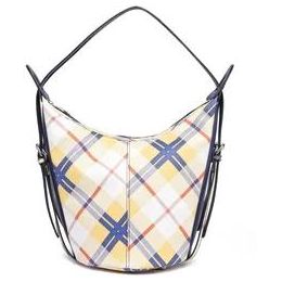 Schultertasche "Schottland", Damen, Gr. B/H/T: 31cm x 35cm x 20cm onesize, blau, Polyurethan (PU), Collezione Alessandro, Taschen Schultertasche, viele Tragem&ouml;glichkeiten bis hin zum Rucksack