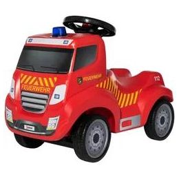 Rutscherauto Ferbedo "Ferbedo Truck", rot (feuerwehr), Rutschautos, KinderB:30cm H:59cm T:44cm, Kunststoff, incl. Ferbedo MiniFlash (Blaulicht mit Sirene), B:30cm H:59cm T:44cm