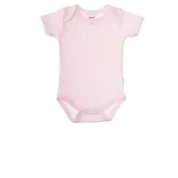 Kurzarmbody Liliput "Rosa Gestreift", Jungen, Gr. 50/56, EURO-Gr&ouml;&szlig;en, rosa (rosa, wei&szlig;), 100% Baumwolle, gestreift, kurz, Bodys, mit praktischen Druckkn&ouml;pfen