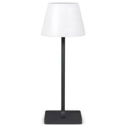 Paco Home Tischleuchte "CHRIS", schwarz, &Oslash; 15cm H: 39cm, Leuchten, In Und Outdoor Garten LED Akku Leuchte Aufladbar IP44 dimmbar, Tischleuchte