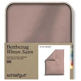 Bettbezug Schlafgut "Woven Satin", lila (lila mid), L:200cm, Mako-Satin, Obermaterial: 100% Baumwolle, Bettbez&uuml;ge, besonders dicht gewebt, Mix & Match: passender Kissenbezug erh&auml;ltlich