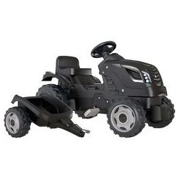 Trettraktor Smoby "Farmer XLS schwarz+", schwarz, Tretfahrzeuge, KinderB:44cm H:54,5cm T:142cm, Kunststoff, mit Anh&auml;nger; Made in Europe, B:44cm H:54,5cm T:142cm