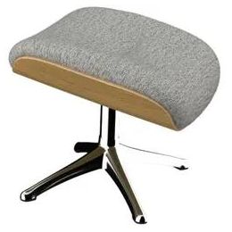Fu&szlig;hocker FLEXLUX "Clement Beinst&uuml;tze, Hervorragender Komfort, Robuster Alu Fu&szlig;", grau (sophisto grau), B:44cm H:39cm T:35cm, 100% Polyester, Hocker, Fu&szlig;hocker, Beinauflage zur Entspannung, pflegeleicht, Rahmen in Holzoptik