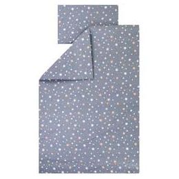 Julius Z&ouml;llner Kinderbettw&auml;sche JULIUS Z&Ouml;LLNER "Baby- und Kinderbettw&auml;sche aus 100% Jersey-Baumwolle", blau (shiny stars), B/L: 100cm x 135cm, 1 Stk., 1 Stk., Jersey, B/L: 40cm x 60cm, 2 Stk., Jersey, Obermaterial: 100% Baumwolle, Bettw&auml;sche, erh&auml;ltlich in den Gr&ouml;&szlig;en 80x80+35x40cm und 100x135+40x60cm