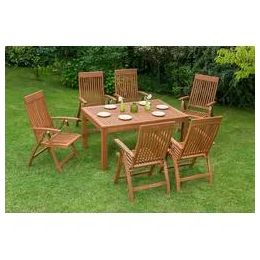 Garten-Essgruppe Merxx "Commodoro", beige (natur), Sitzm&ouml;bel-Sets