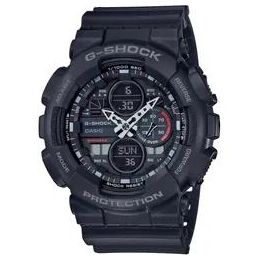 Chronograph Casio G-SHOCK, schwarz (schwarz, rot), Armbanduhren, Herren, Chronograph, Quarzuhr,Armbanduhr,Herrenuhr,digital, bis 20 bar wasserd.Resinarmband