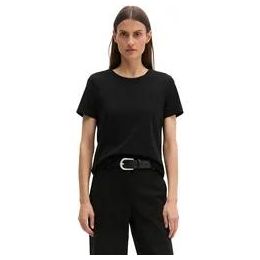 Marc O'Polo T-Shirt MARC O'POLO "aus Organic Cotton SIngle Jersey", Damen, Gr. XS, schwarz, Obermaterial: 100% Baumwolle, unifarben, Basic, Basic, Rundhals, Shirts T-Shirt