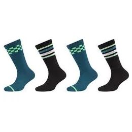 Socken s.Oliver "6er Pack", M&auml;dchen, Gr. 27/30, schwarz, 84% Baumwolle 14% Polyamid 2% Elasthan, Socken Socken