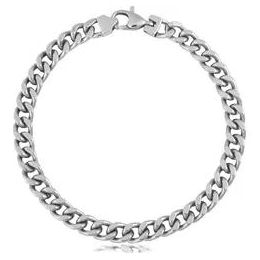 Edelstahlarmband Firetti "Schmuck Geschenk Armkette Panzerkette" Gr. 21, silber (silberfarben), Armb&auml;nder, Herren, 21, Edelstahl, Edelstahlarmband