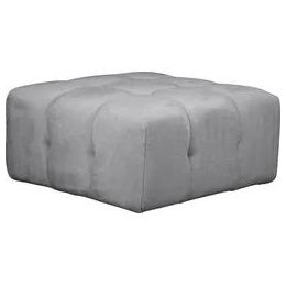 Polsterhocker Home Affaire "APERIRE Sitzhocker mit Steppung, Ma&szlig;e B/T/H: 76/76/41 cm", silber, B:76cm H:42cm T:76cm, 100% Polyester, Hocker, Polsterhocker, passend zur Serie, hoher Sitzkomfort und modernes Design