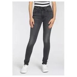 Levi's Skinny-fit-Jeans LEVI'S "721 HIGH RISE SKINNY", Damen, Gr. 32, L&auml;nge 32, schwarz (schwarz wash), Denim/Jeans, Obermaterial: 85% Baumwolle, 7% Lyocell, 6% Elastomultiester, 2% Elasthan, skinny fit lang, Jeans, mit hohem Bund