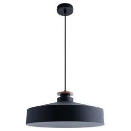 Paco Home Pendelleuchte "JACK T", grau (anthrazit), 1, &Oslash; 45cm H: 20cm, Leuchten, H&auml;ngelampe Esszimmer K&uuml;chenlampe Esstischlampe Skandinavisch E27, Pendelleuchte