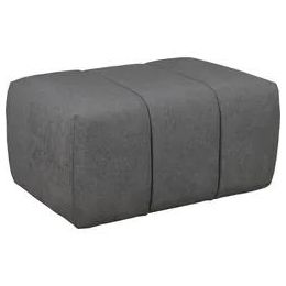 Polsterhocker Home Affaire "LYOTH Sitzhocker mit Steppung, Ma&szlig;e B/T/H: 76/76/41 cm", anthrazit, B:75cm H:41cm T:76cm, 100% Polyester, Hocker, Polsterhocker, passend zur Serie, hoher Sitzkomfort und modernes Design