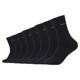 Socken Camano "8er Pack", Damen, Gr. 47-49, schwarz, 76% Baumwolle, 22% Polyester, 2% Elastodien, uni, Socken Socken