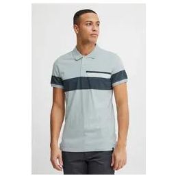 Poloshirt Blend "BHUdo", Herren, Gr. S, celestial blau, Web, 100% Baumwolle, gemustert, regular fit normal, V-Ausschnitt, Shirts, Klassisches Polo-Shirt