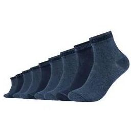 Kurzsocken Mustang "9er Pack", Herren, Gr. 39-42, blau (jeans mix), 55% Baumwolle, 41% Polyester, 2% Polyamid, 2% Elasthan, Socken