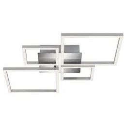Briloner LEUCHTEN LED Deckenleuchte "3128018 FRAME", wei&szlig;, Leuchten, Deckenlampe, 75x47x7,3cm, Chrom-Alu, 44W, Wohnzimmer, Schlafzimmer, LED Deckenleuchte